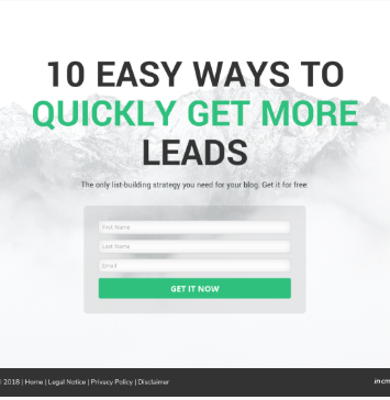 Landing Page Vorlagen - inCMS