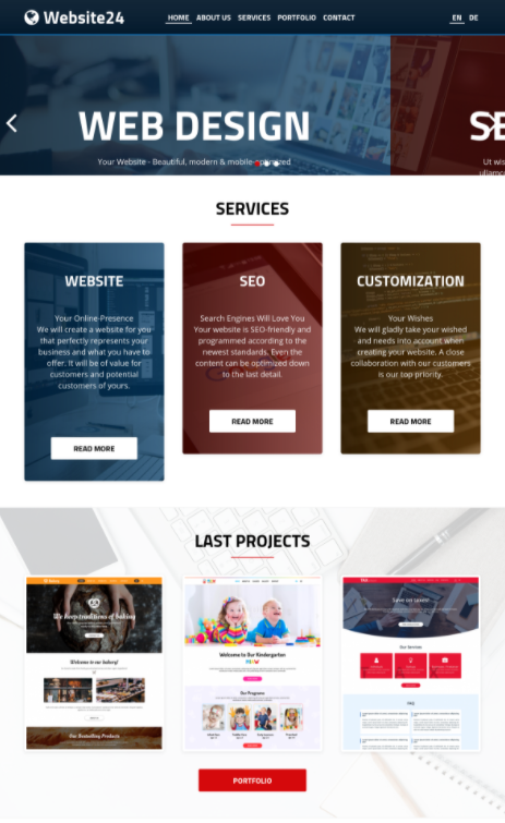 Business Templates - inCMS