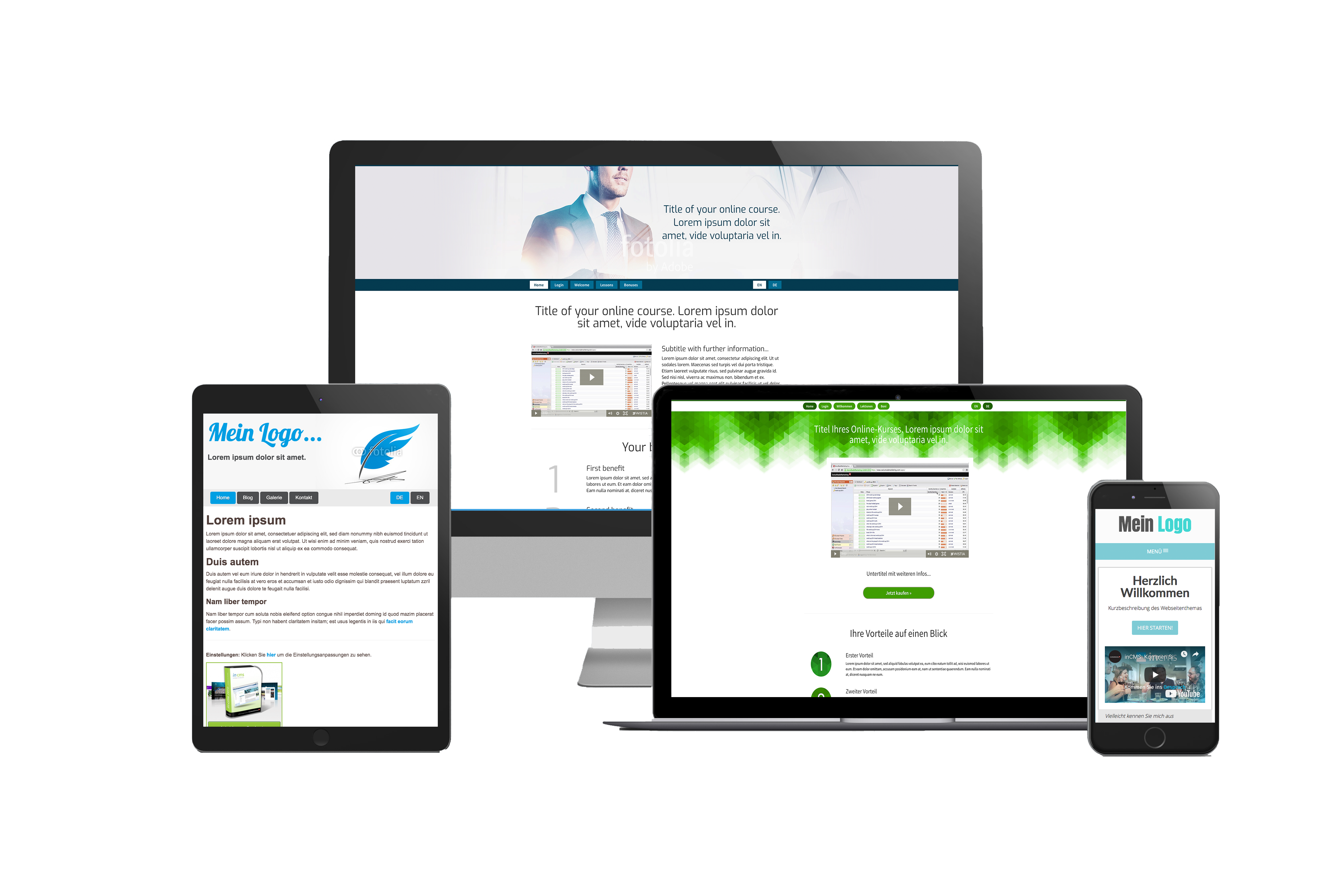 Member Page Vorlagen - inCMS