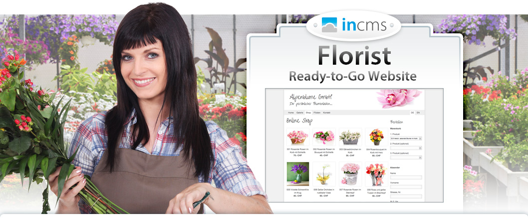 Florist Website - inCMS