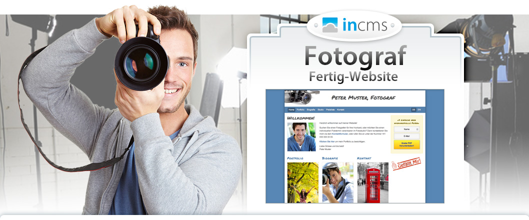Homepage für Fotografen - inCMS